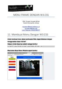 Navigasi Menu Dengan W3 Css - Repository